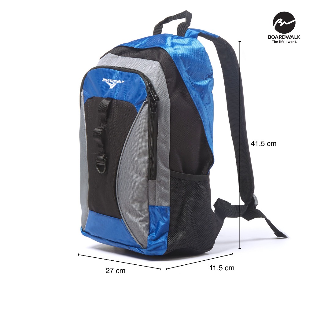 BOARDWALK OLREZ MEN'S SCHOOL BACKPACK WITH ZIP FRONT COMPARTMENT ...