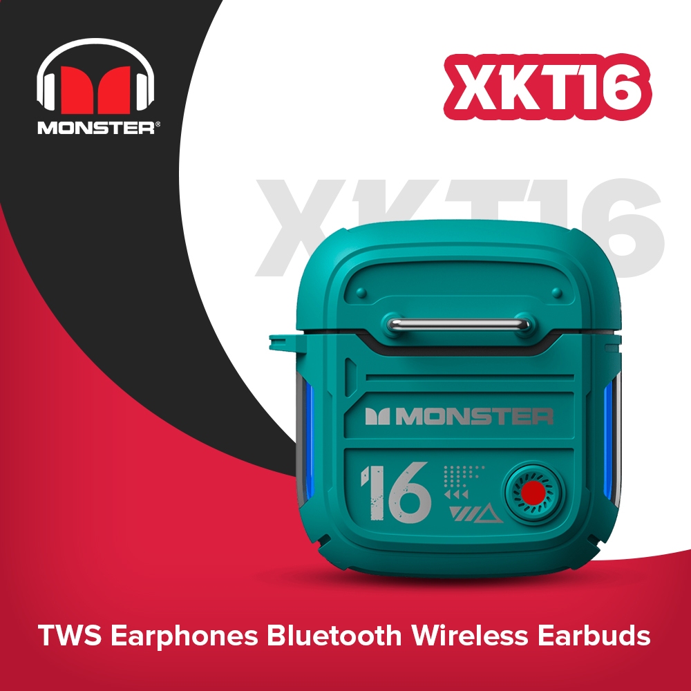 Monster XKT16 TWS Earphones Bluetooth Wireless Earbuds Noise ...