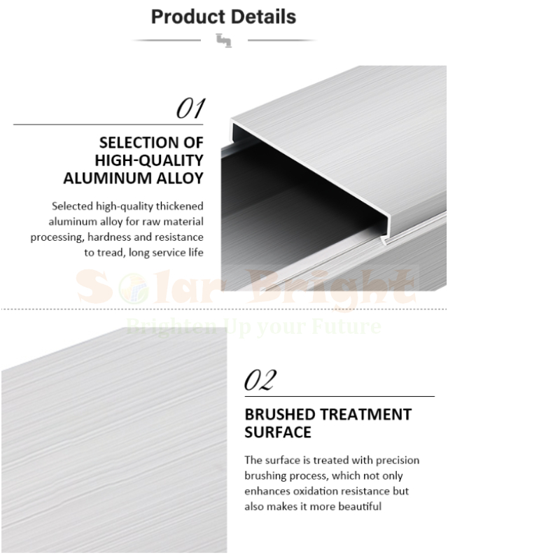 2 Meters Aluminum Alloy Cable Trunking Wiring Ducts Silver Square 30x ...