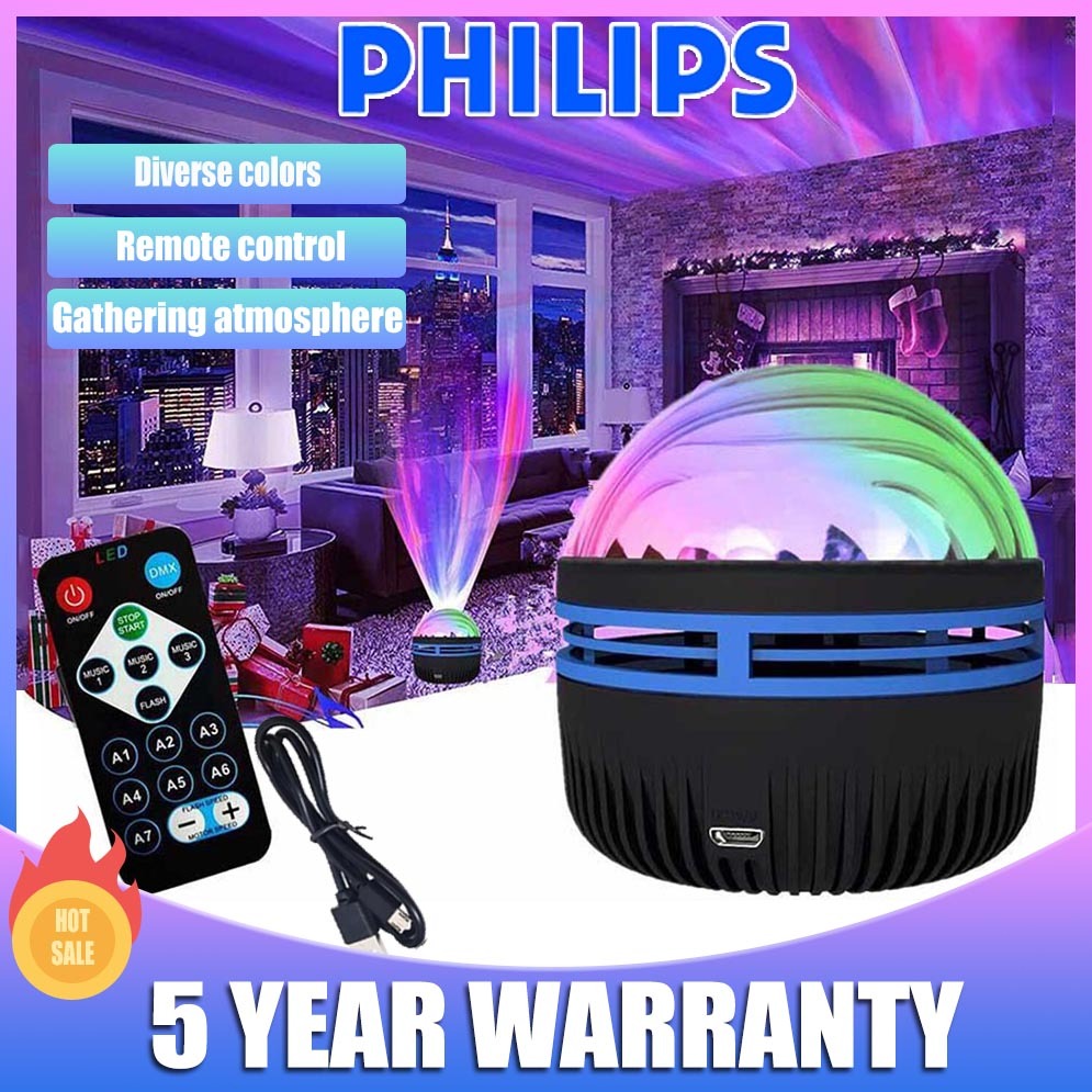 PHILIPS Starry Projector with 14 Soothing Colorful Color,Water Ripple ...