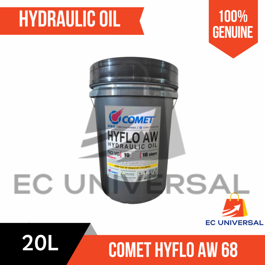 COMET HYFLO AW 68 Hydraulic Oil (20L) Liters Pail | EC Universal ...