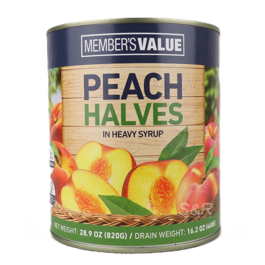 Member's Value Peach Halves 820g | Shopee Philippines