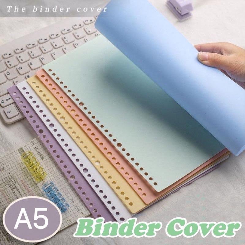 InsPrin Loose leaf cover pastel Colors Morandi Binding Covers A5(20holes)B5(26holes)A4(30holes ...