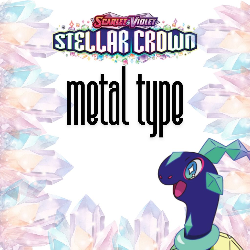 stellar crown METAL TYPE non holo pokemon trading cards | Shopee ...