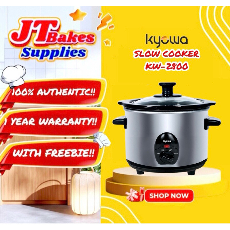 Kyowa Slow Cooker 1.5 Liters Round Ceramic Inner Pot Kw-2800 with ...