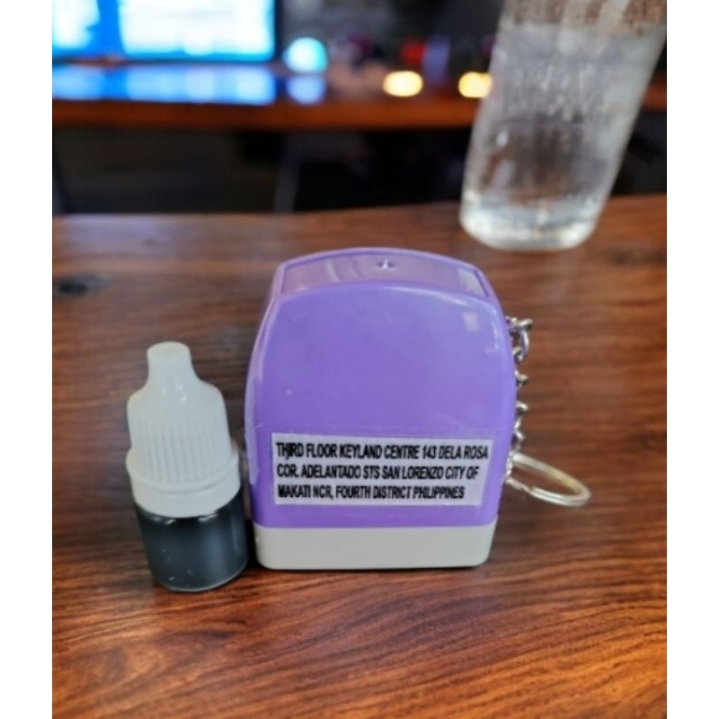 personalized rubber stamp 13x33mm size self ink stamp DIGI STAMP ...