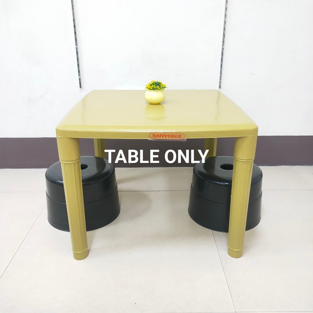 21” INCH MONOBLOCK TABLE PLASTIC SQUARE TABLE / LAMESA / STURDY COFFEE ...