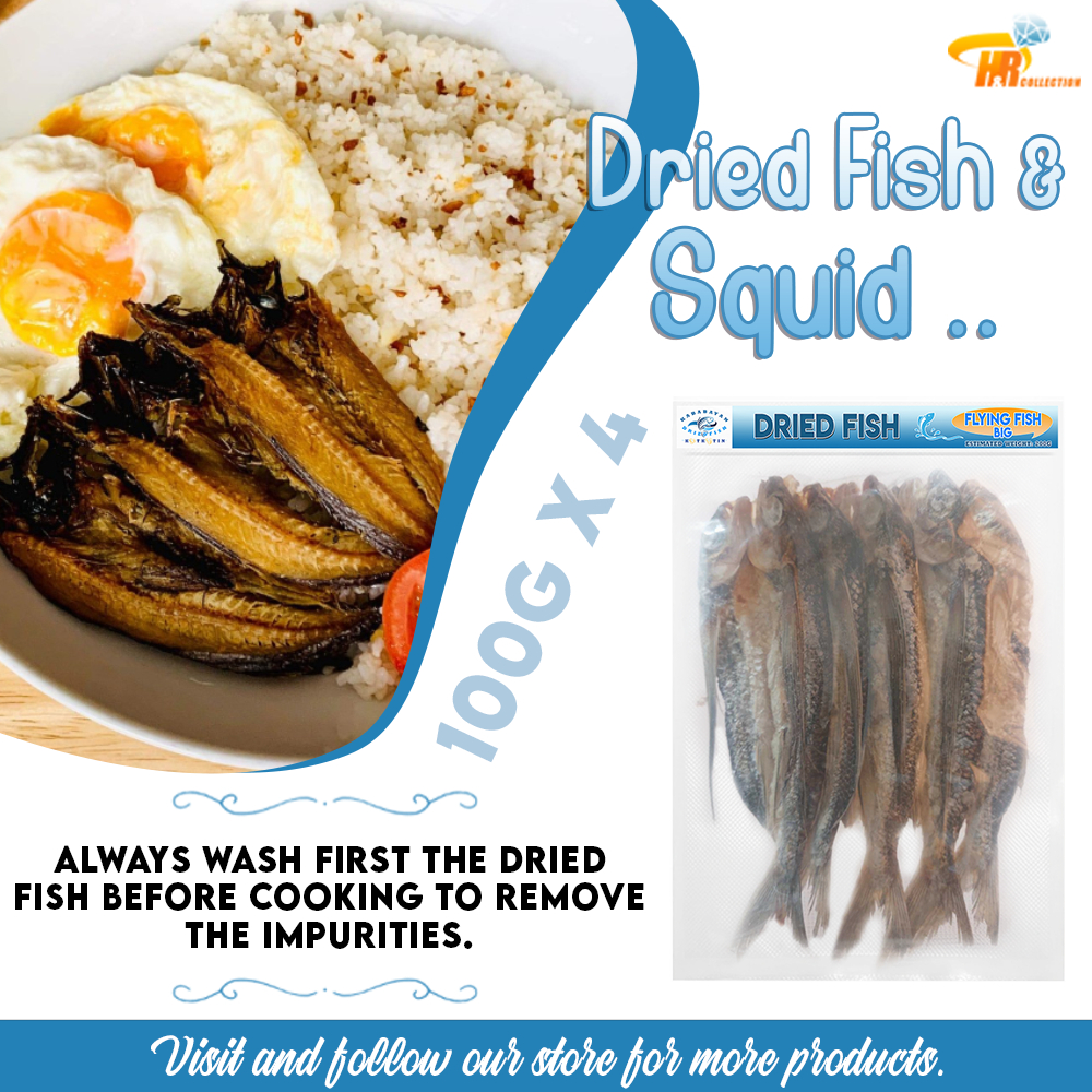 Dried Fish FLYING FISH BIG Daing na Barongoy Isda (200g/400g/1Kg ) Sun ...