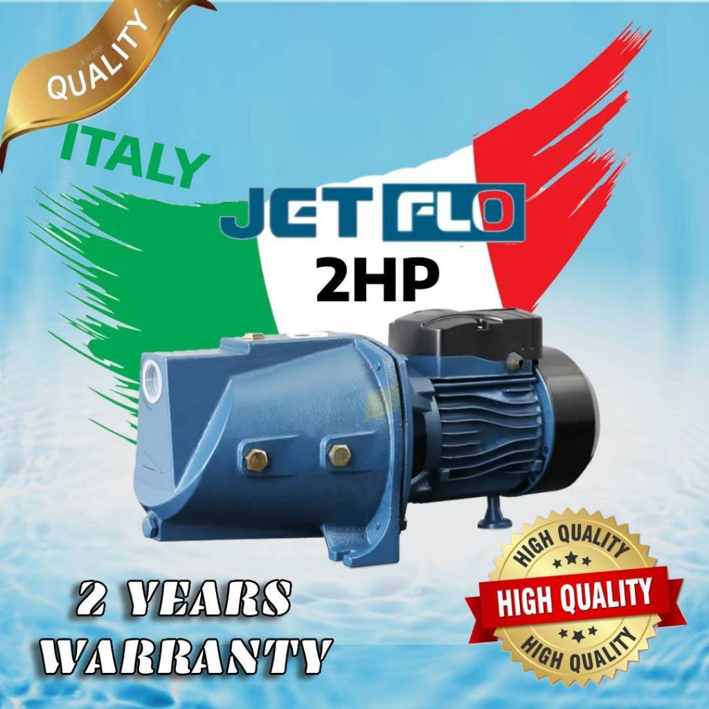 ITALY 2HP JETFLO Original Water Booster Pump with FREE Accessories 1"x1 ...