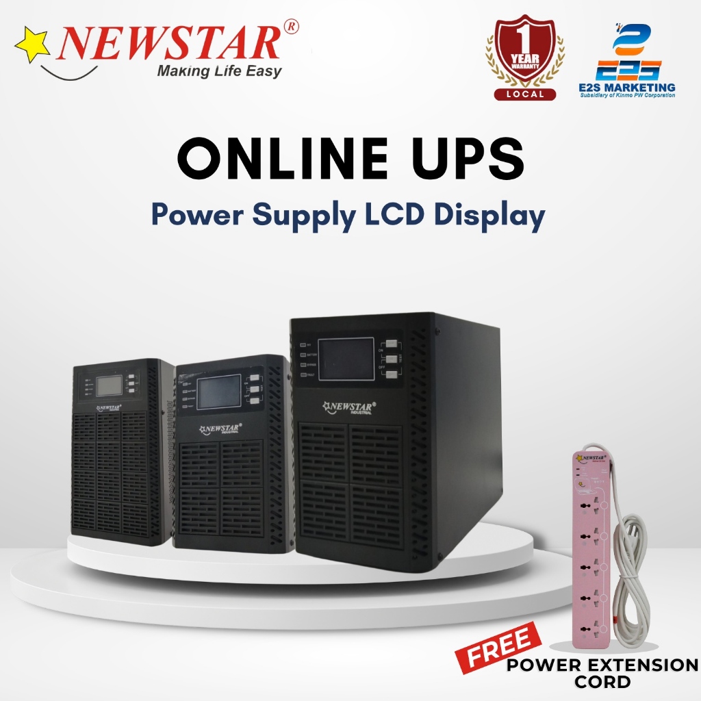 Newstar Online UPS Uninterrupted Power Supply LCD Display (1000VA ...