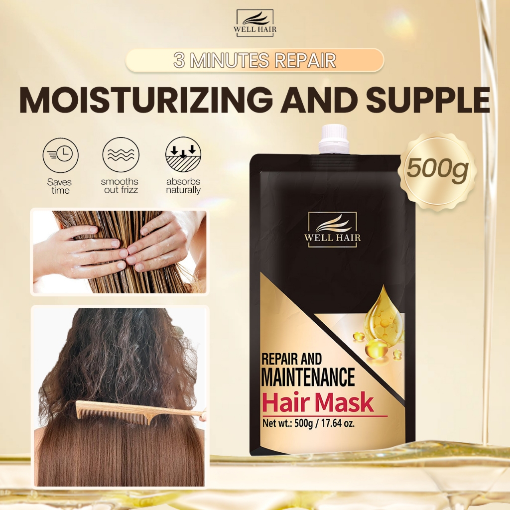 Well Hair Hair Mask Hair Treatment Original Hair Care Dry Fizzy Smooth ...