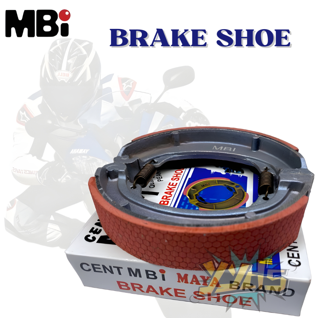 Motorcycle Grs/MBI original brake shoe RS100F/ XRM/ TMX (REAR)/ BAJAJ ...