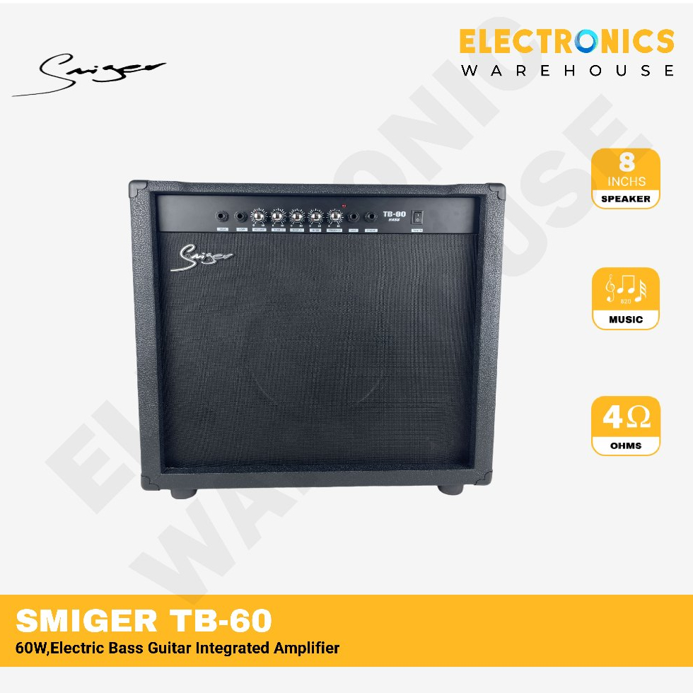 Smiger TB-60 Bass Guitar Integrated Amplifier 60W | Shopee Philippines