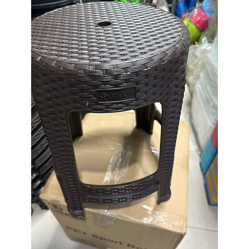 Rattan Chair/Stool Brown Color | Shopee Philippines