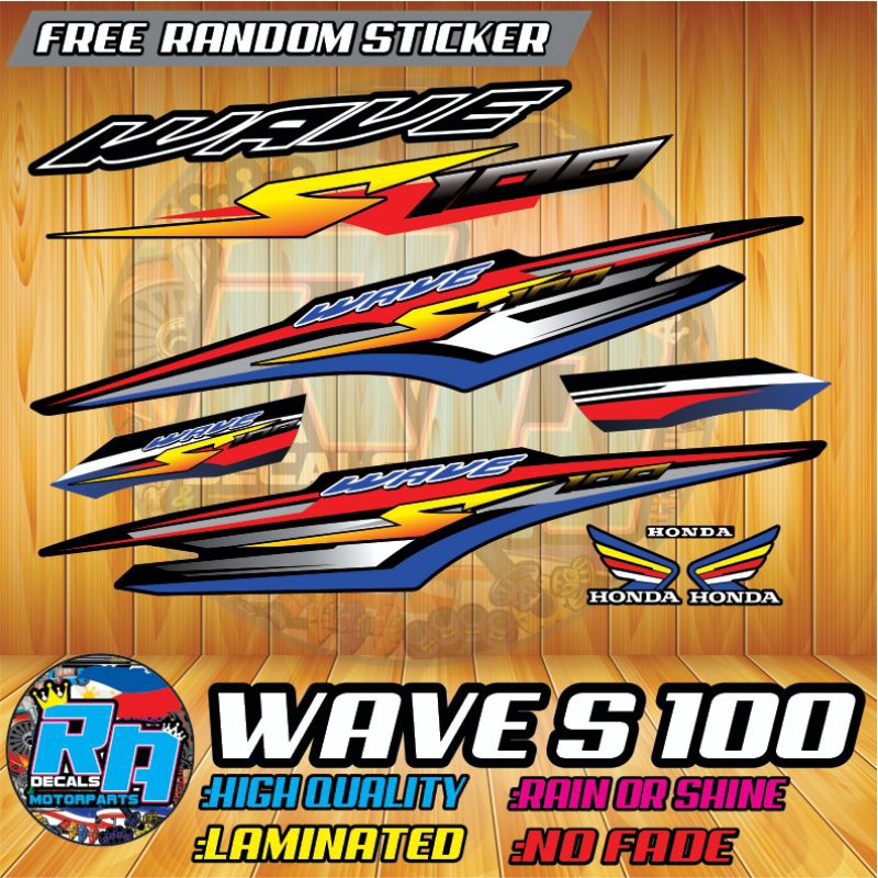 Honda Wave S 100 Stock Decals | Shopee Philippines