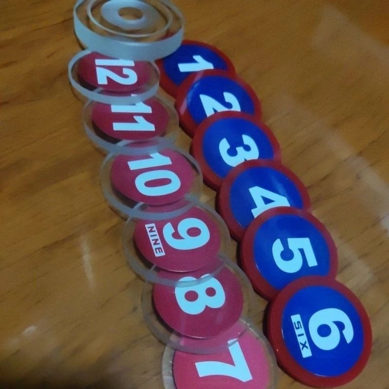 PITCHA / Pool Chips - Classic 'RED & CLEAR' (Fiber-Acrylic) Picha ...