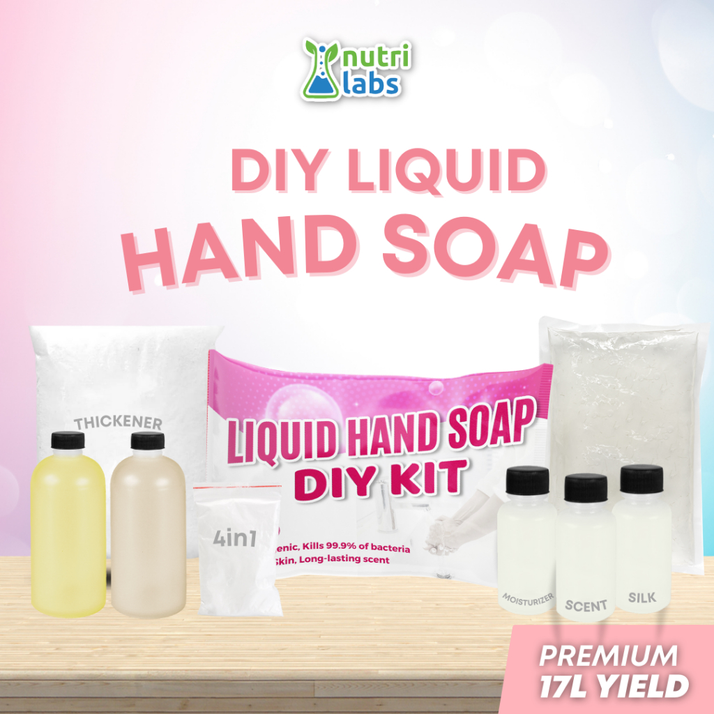 Nutrilabs Premium DIY Liquid Hand Soap Kit 17L Yield Scented and Highly Concentrated Negosyo DIY ...