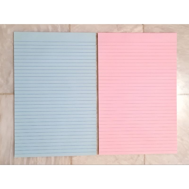 Colored Long Business Pad Paper 216x330mm per Pad (90Leaves) | Shopee ...