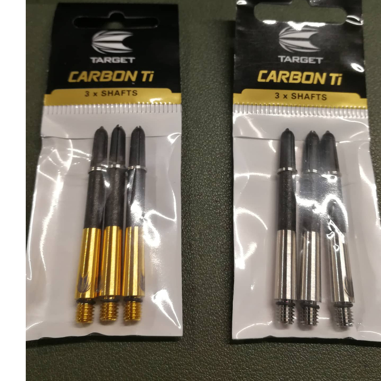 Target Darts Shafts Carbon TI Pro Medium 48mm Pack of 3 Dart Stem Dart ...