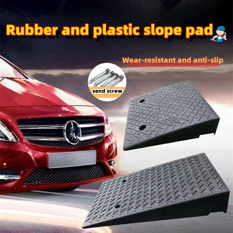 Rubber Heavy Duty Threshold Uphill Slope Curb Ramp Mat Pad Car Truck ...
