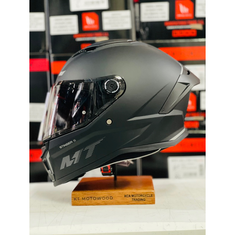 MT STINGER 2 P Full-Face Single Visor Helmet + Free Clear Visor ...