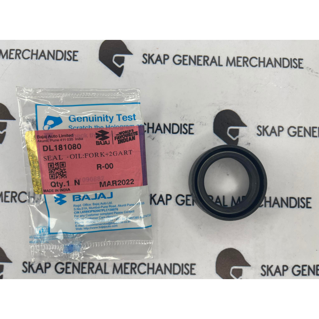 BAJAJ - FORK SEAL ( FRONT SHOCK ) - CT100 / BARAKO NEGRO / WIND 125 ...