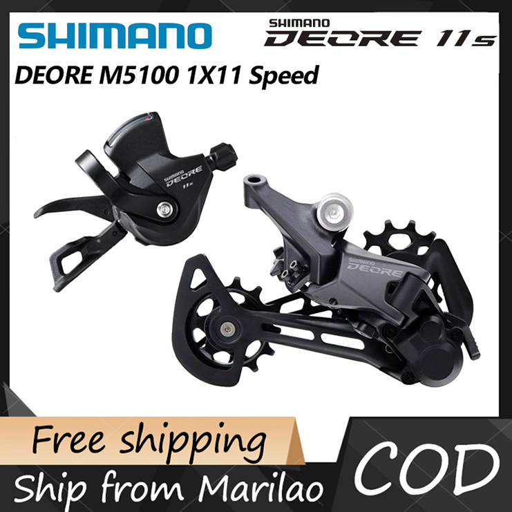 SHIMANO Deore M5100 11 Speed Group SL M5100 Shift Lever RD M5100 SGS Long Cage Derailleur For ...