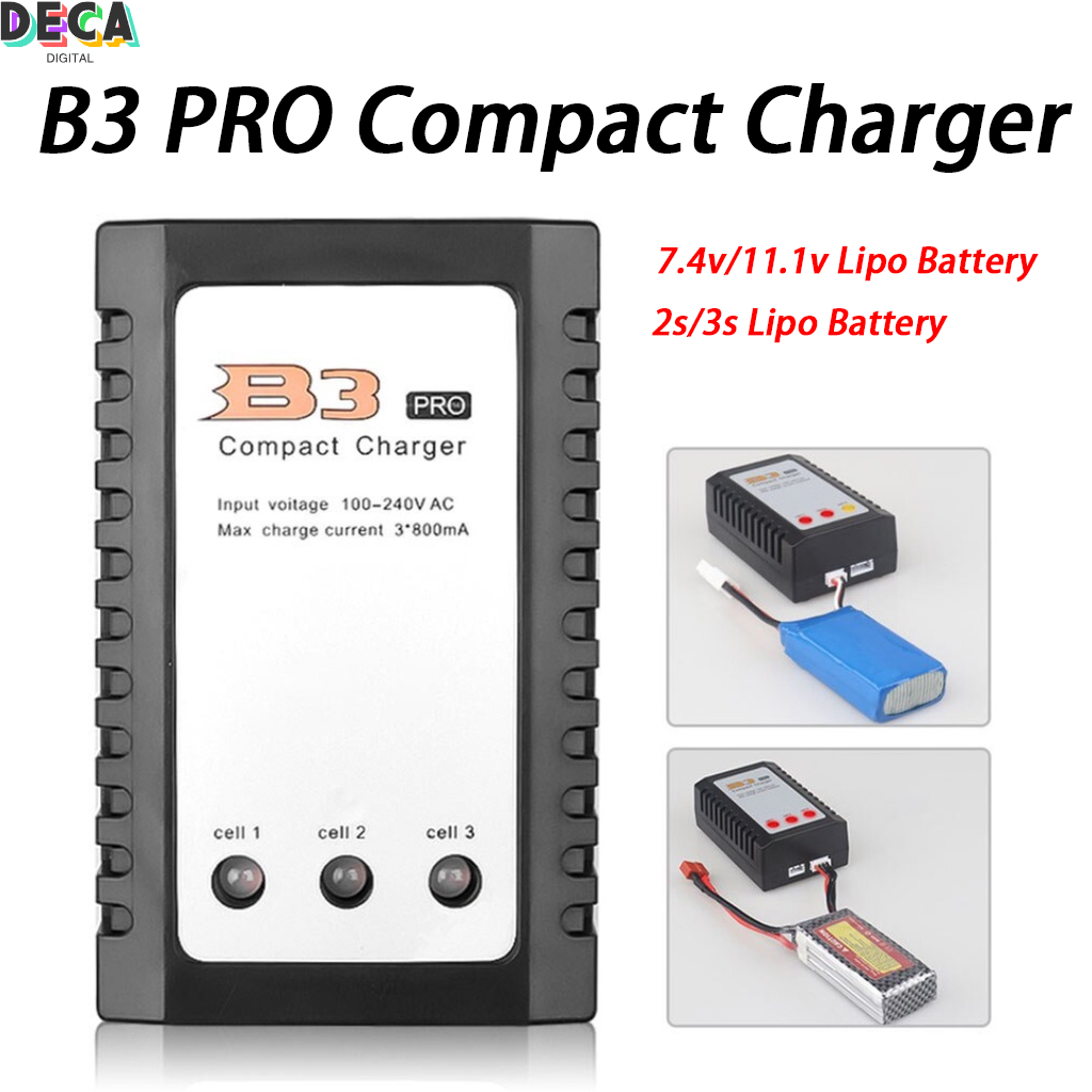 IMAXRC B3 Pro Compact Charger AC 2S 3S Lipo Battery Adapter 7.4V 11.1V ...