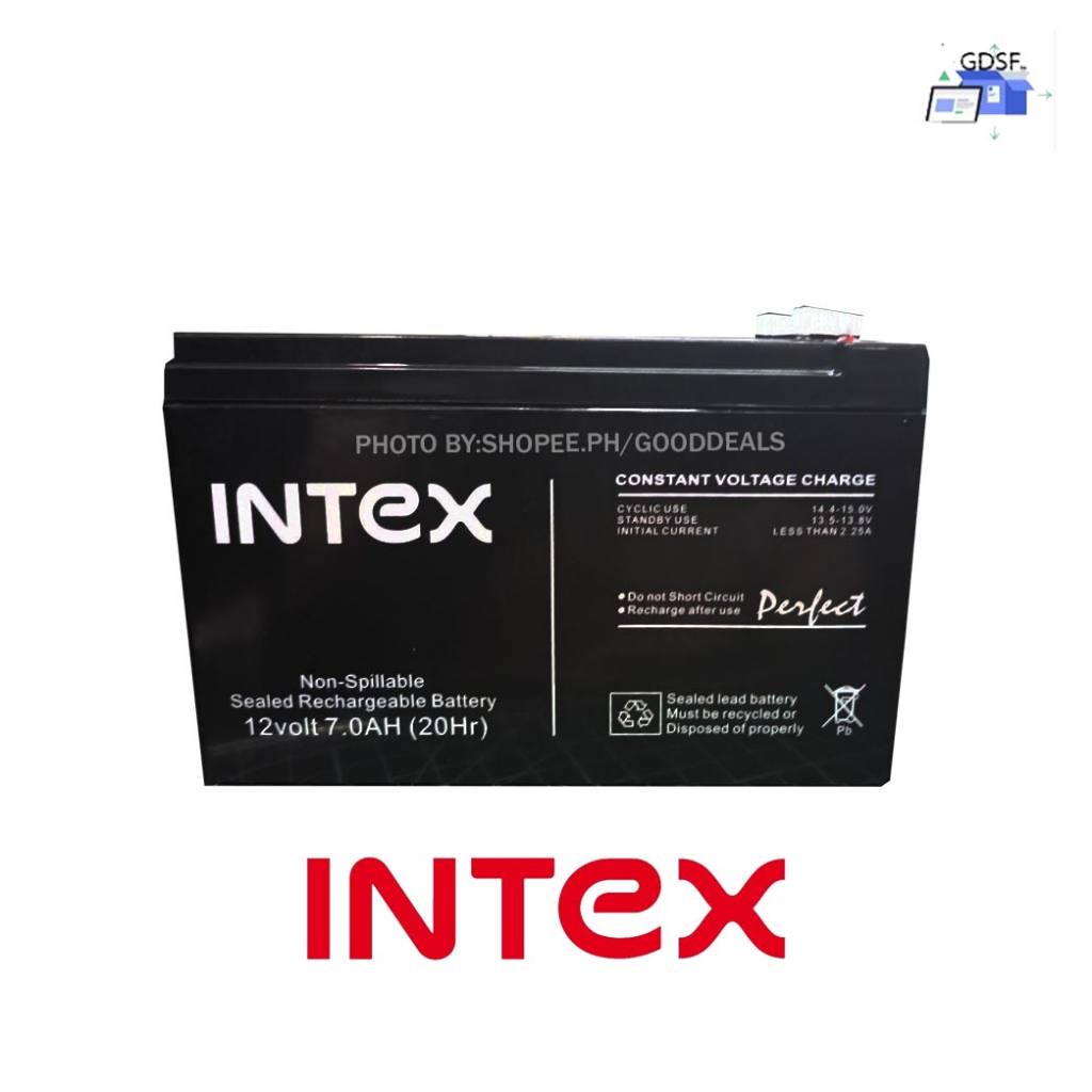 Intex UPS Battery 7.0Ah Lead Acid Battery Sealed for 650VA UPS S4 ...
