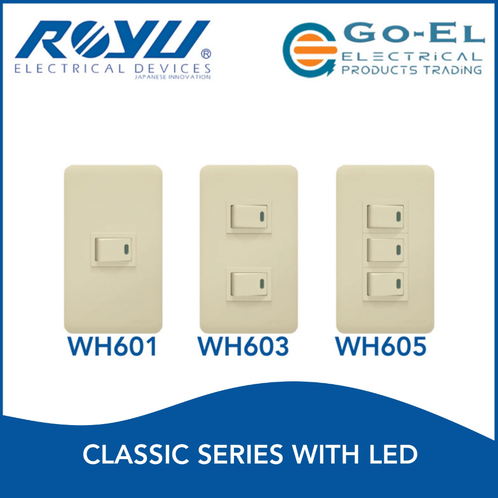 ROYU Classic Series Switch with LED Set | Shopee Philippines
