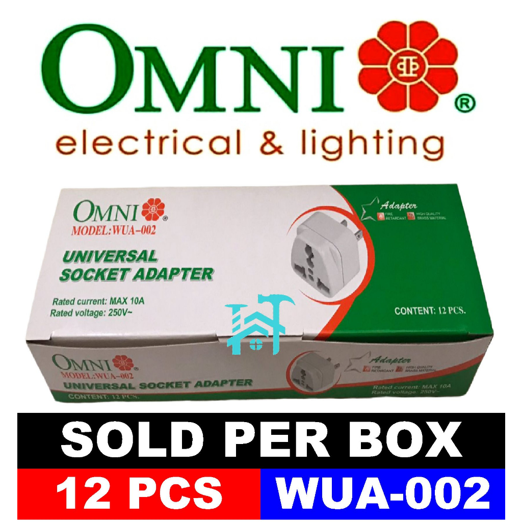 OMNI UNIVERSAL SOCKET ADAPTER WUA 002 WUA-002 (SOLD PER BOX) | Shopee ...