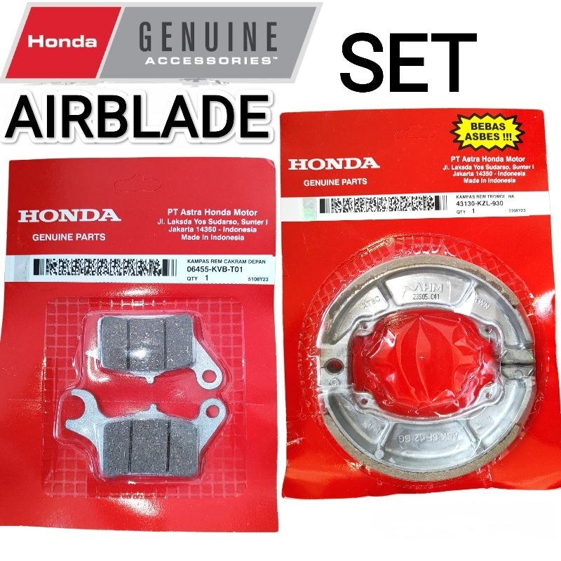 Honda Airblade Brake Pad Kit Set Front and Rear | Shopee Philippines