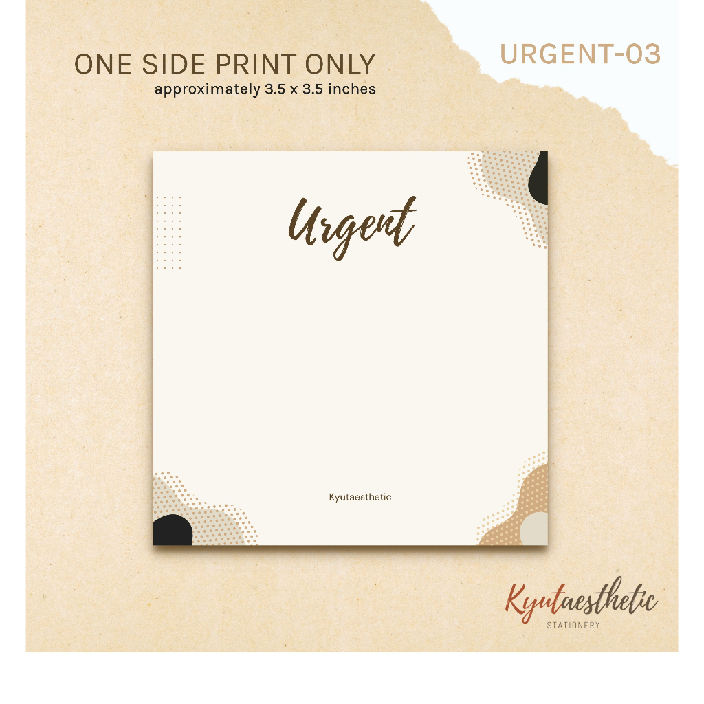 Important | Do not forget | To Do List | Urgent Memo Pad (Non Sticky ...