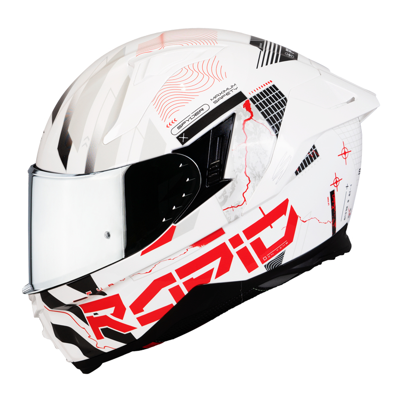 Spyder FURY GD RAPID S8 Full Face Dual Visor Motorcycle Helmet | ECE ...