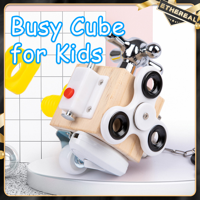 Kids Educational Sensory Board Busy Cube Board Baby Travel Toys Busy ...