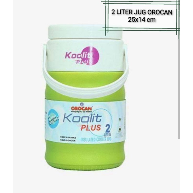 Orocan water jug koolit 2liter (for other logistic, sf not yet included ...