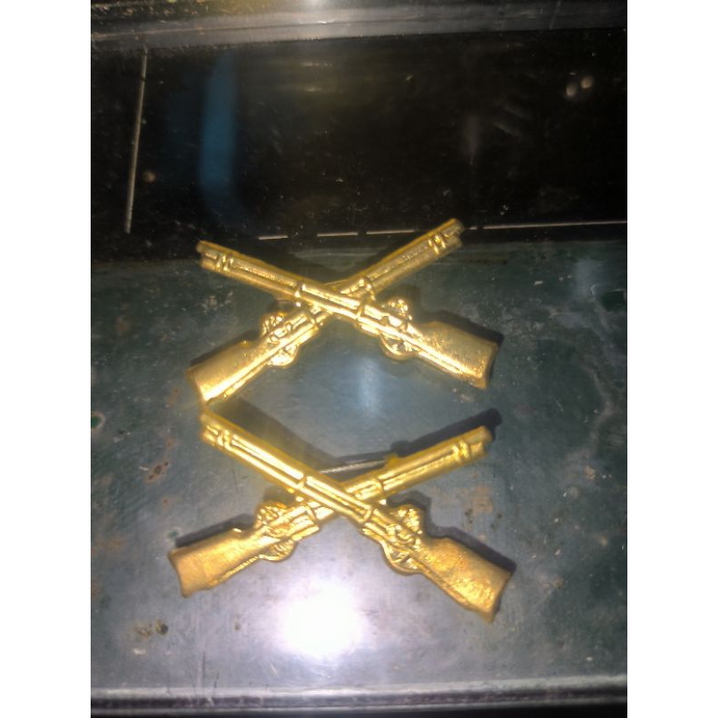 CAT cross rifle pin for rotc students (sold by pair) | Shopee Philippines