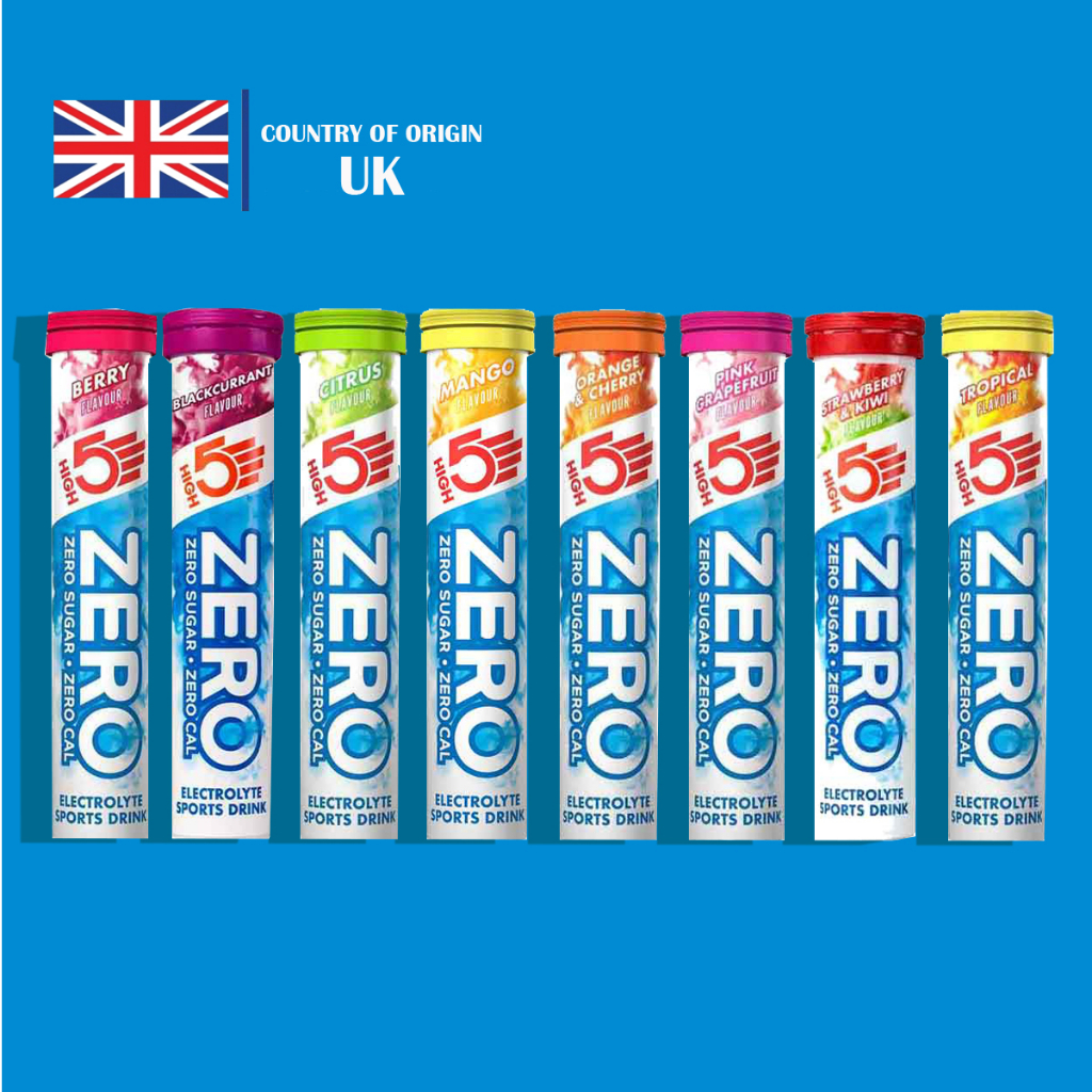 HIGH5 Zero Electrolyte Hydration Tablets Added Vitamin C, 20 Tablets ...