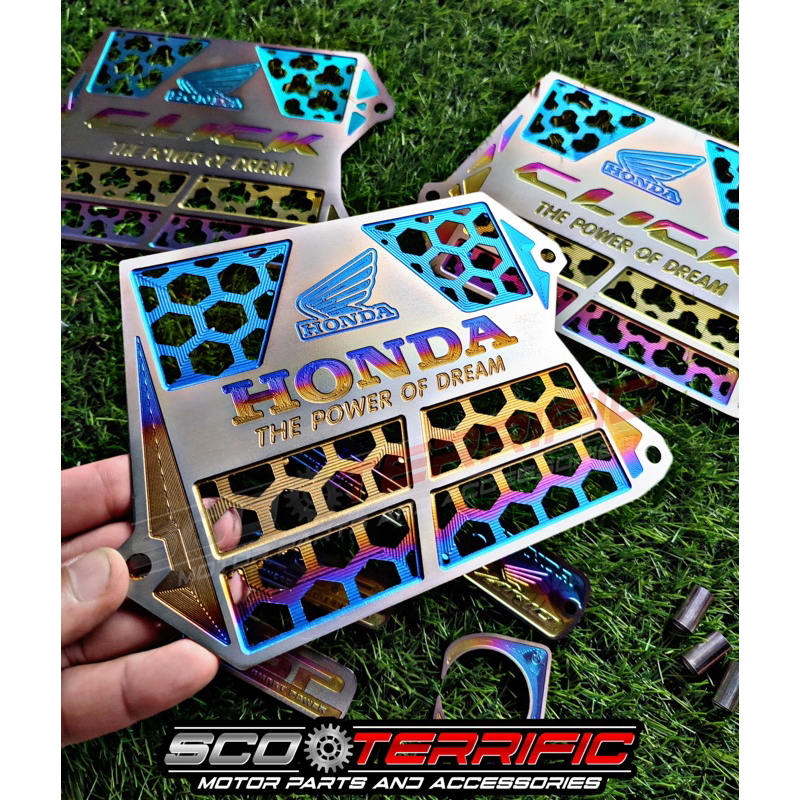 HONDA CLICK V1 V2 V3/ AIRBLADE 150/ADV 150 ALLOY RADIATOR COVER ...