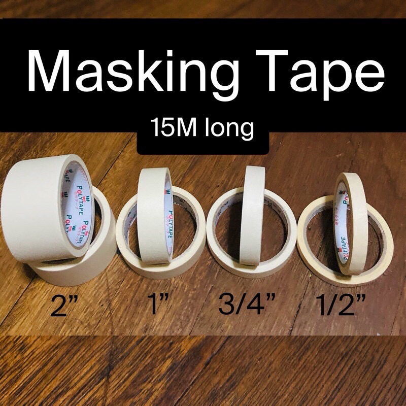 (1pc) Masking tape Hawk tape 15 meters 1pc | Shopee Philippines