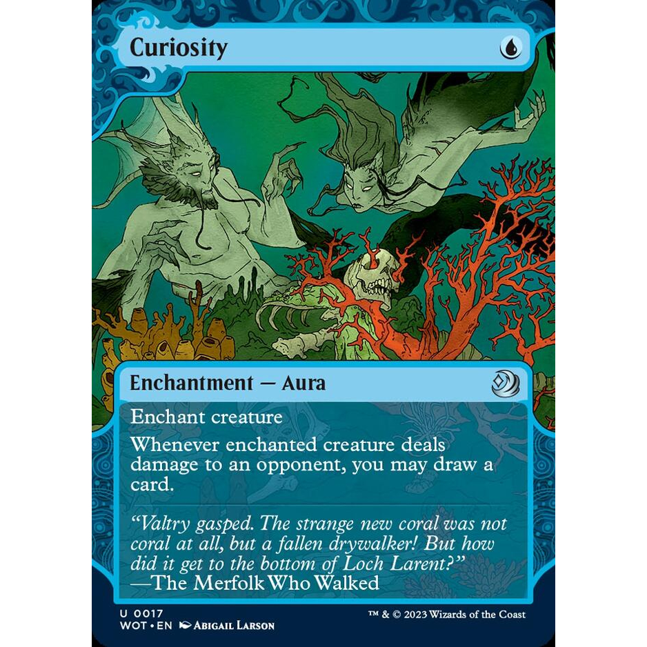 MTG Singles WOE [U] Curiosity | Shopee Philippines