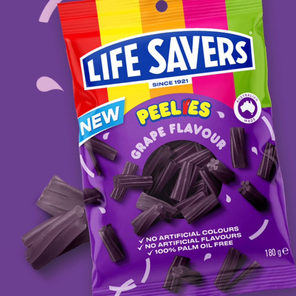 Life savers peelies Grape flavor 180g (expiry march 6, 2024) | Shopee ...