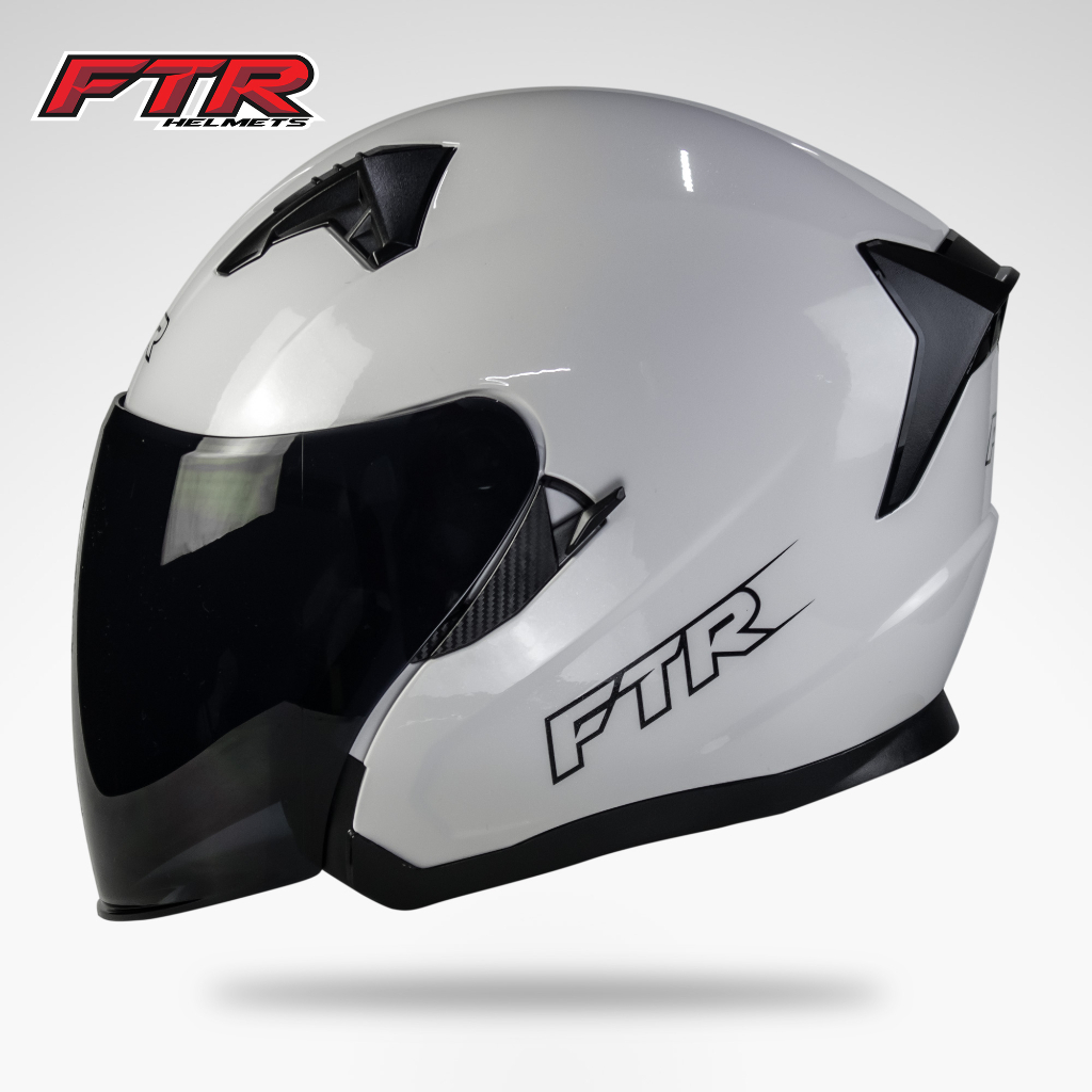FTR Helmets Slide - Glossy White | Shopee Philippines