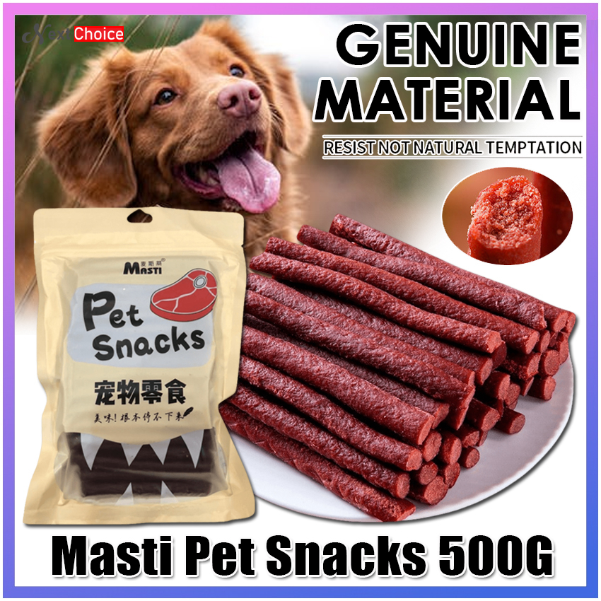 Masti Pet Snacks Dog Treats 500g Beef Sticks Training Treats (Beef ...