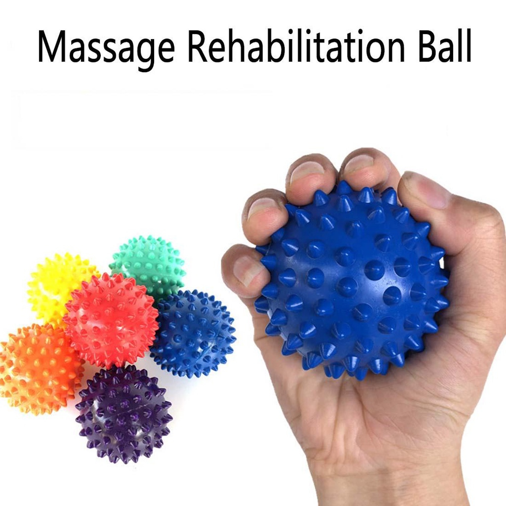 PVC Spiky Massage Ball Trigger Point Sport Fitness Hand Foot Pain ...
