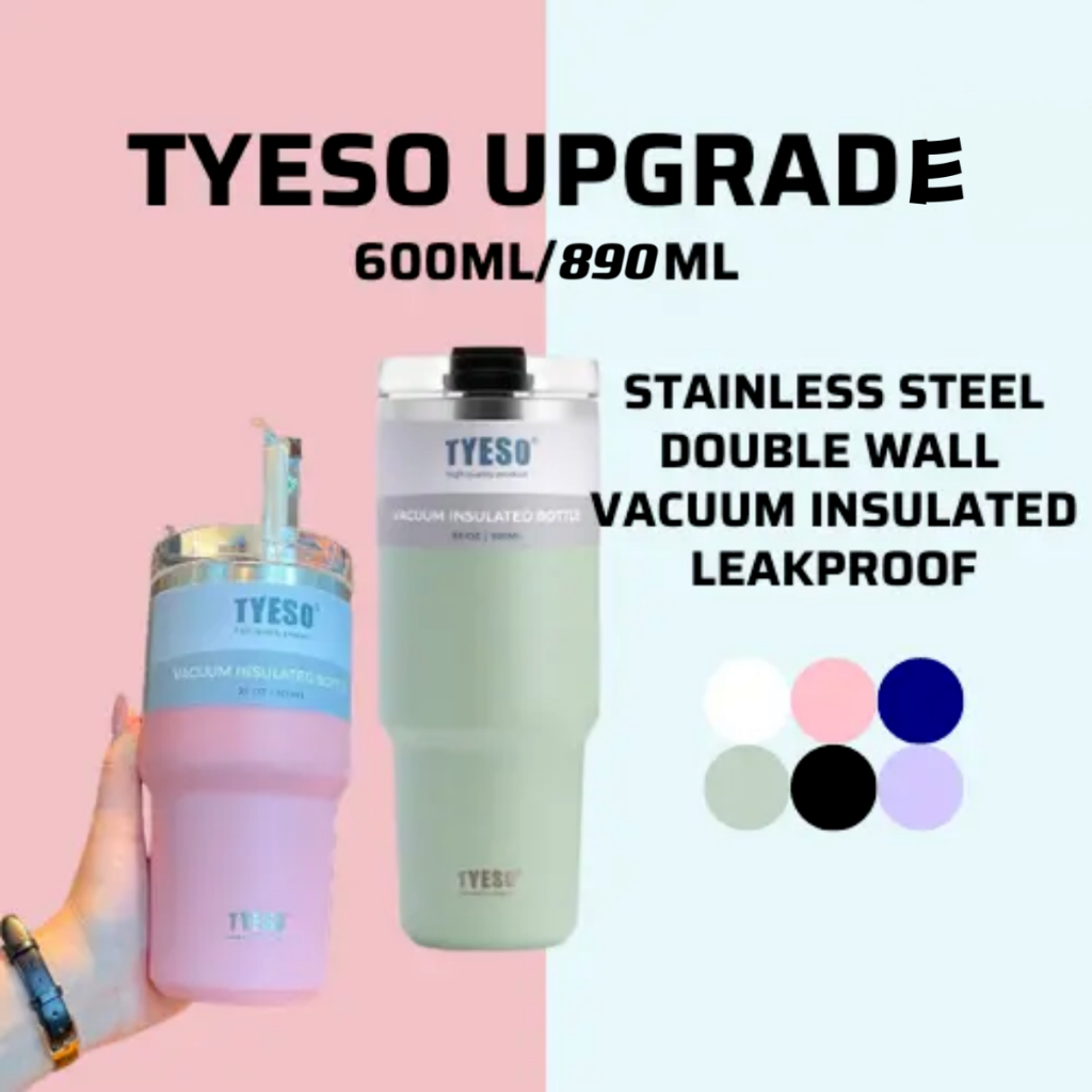 890ml New Teaso Coffee Mug Stainless Steel Thermos Mug With Straw ...