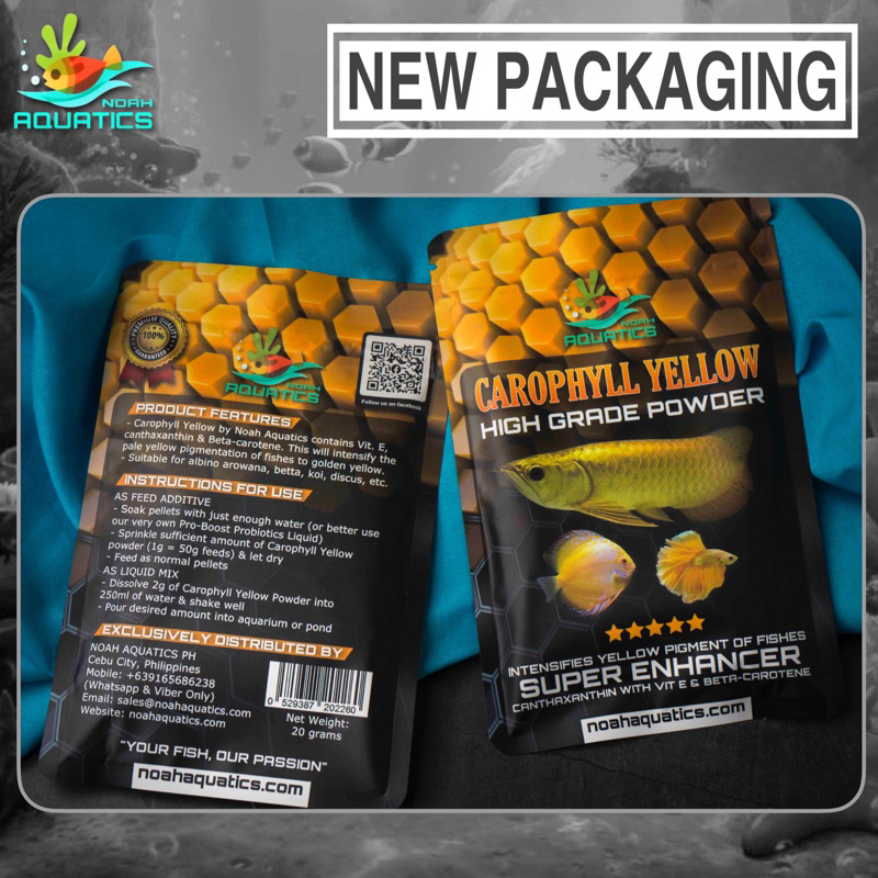 Carophyll Yellow Powder by Noah Aquatics - Color Enhancer for Fish ...