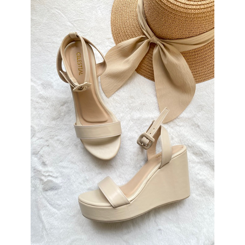 ⭐️Celestialshoe.ph Zyrene 4inches Wedge Sandals | Shopee Philippines
