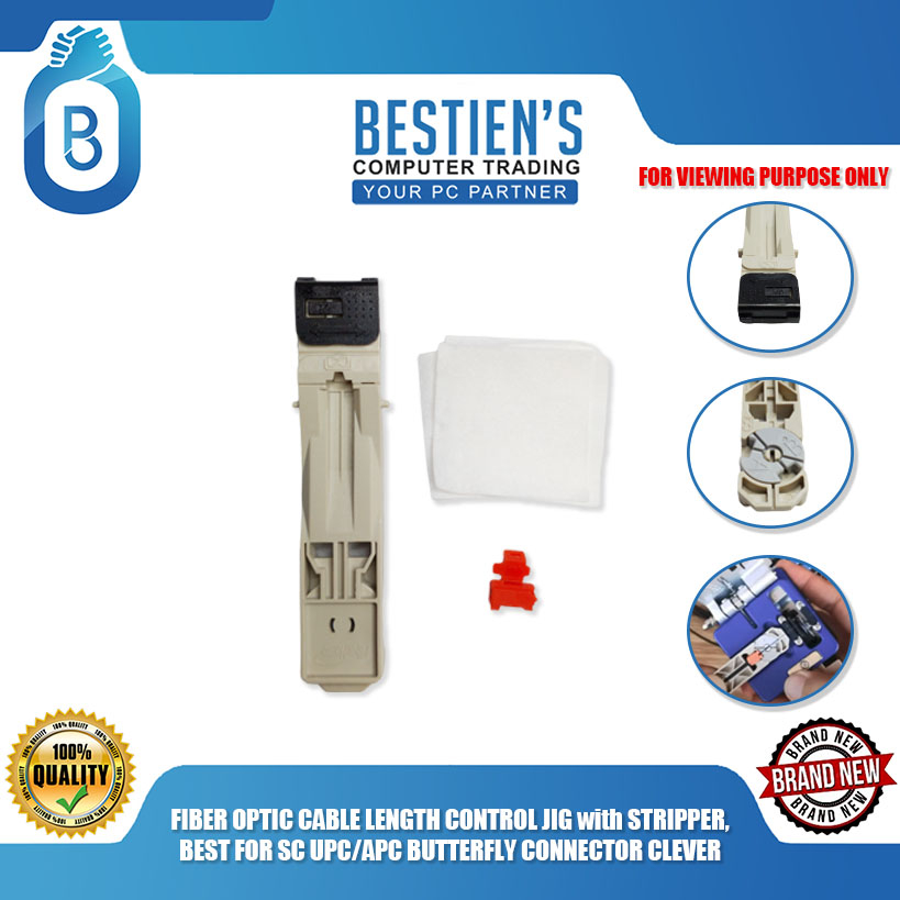 FIBER OPTIC CABLE LENGTH CONTROL JIG with STRIPPER, BEST FOR SC UPC/APC ...