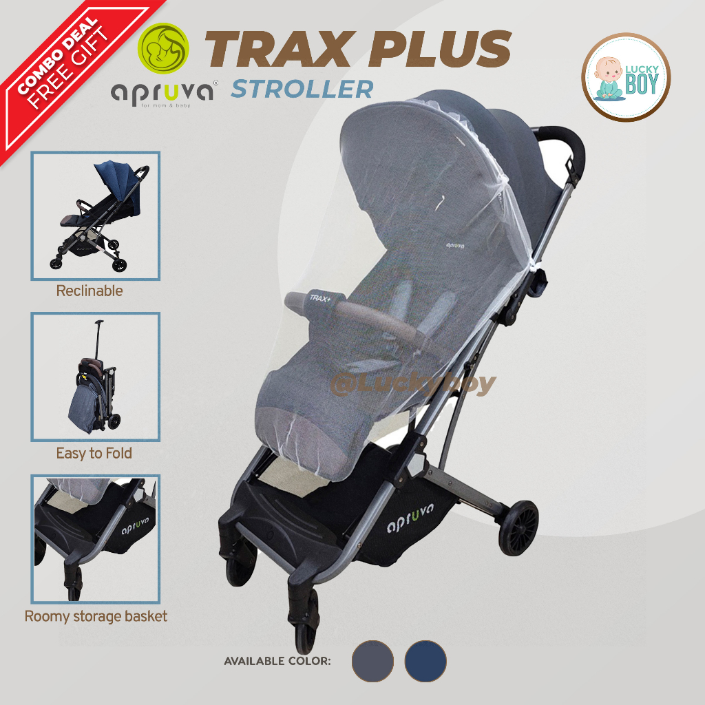 Apruva Trax Plus Compact Stroller Gray for Baby | Shopee Philippines